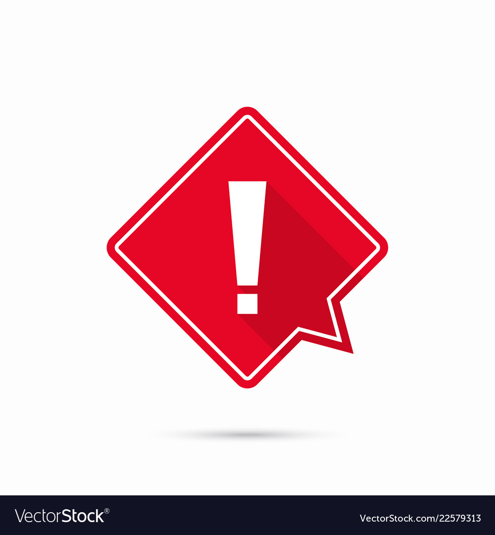 Exclamation mark icon Royalty Free Vector Image