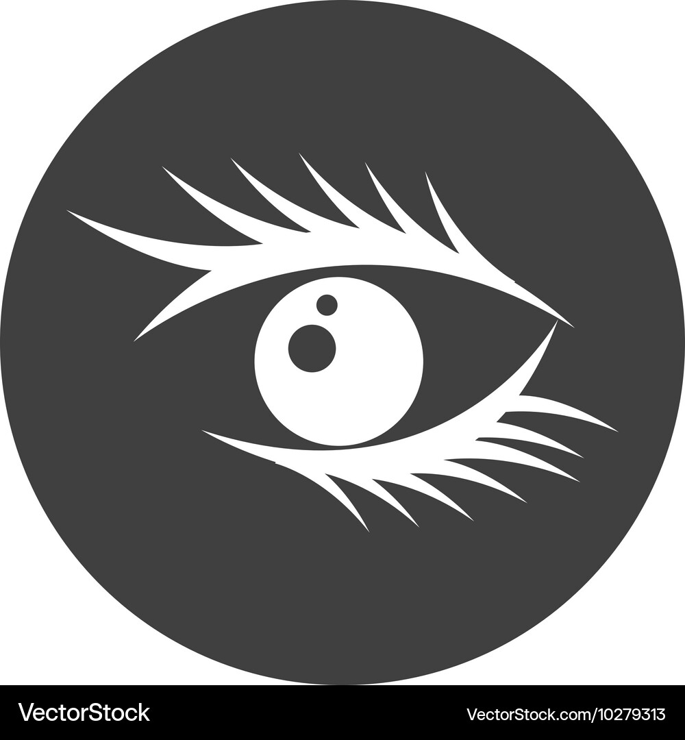Eye human isolated icon Royalty Free Vector Image