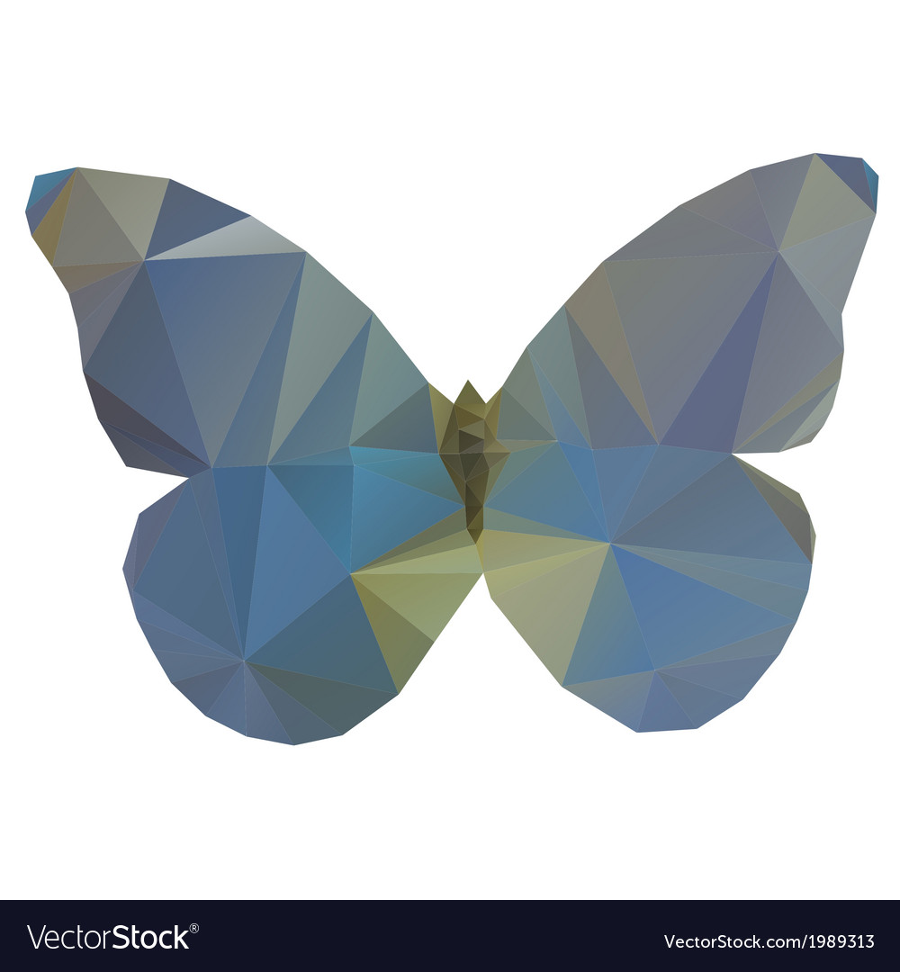 Triangle butterfly Royalty Free Vector Image - VectorStock