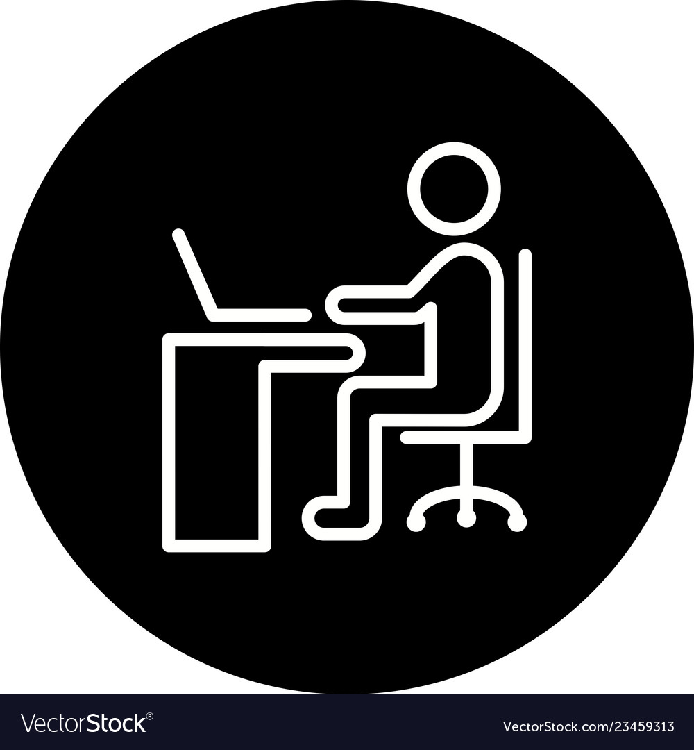 Using laptop icon Royalty Free Vector Image - VectorStock