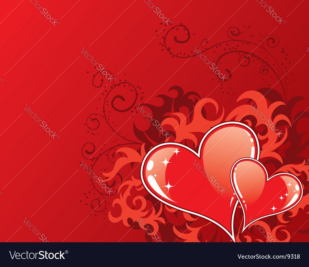 Background heart Royalty Free Vector Image - VectorStock