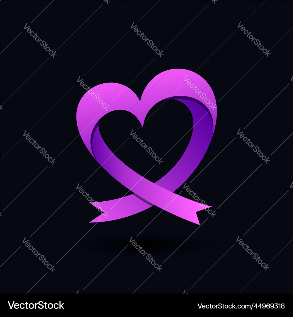 Heart shapes logo for design template Royalty Free Vector