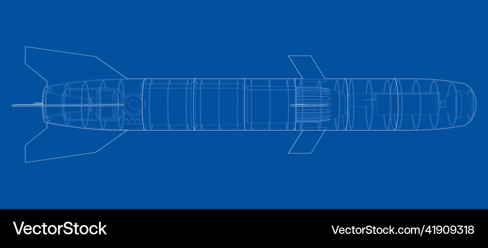 Military missile army rocket Royalty Free Vector Image