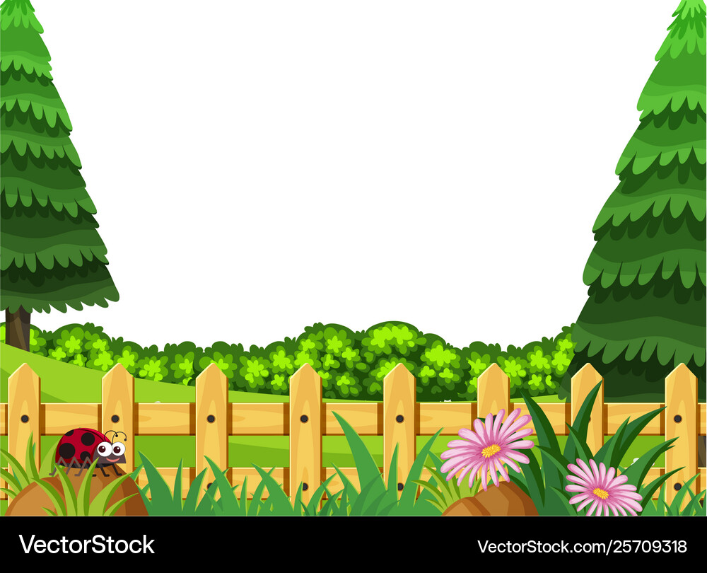 Outdoor nature park scene Royalty Free Vector Image