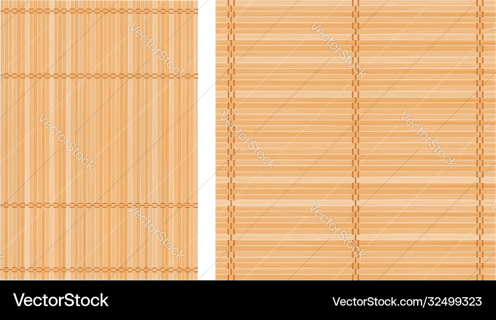 Bamboo mat background set Royalty Free Vector Image
