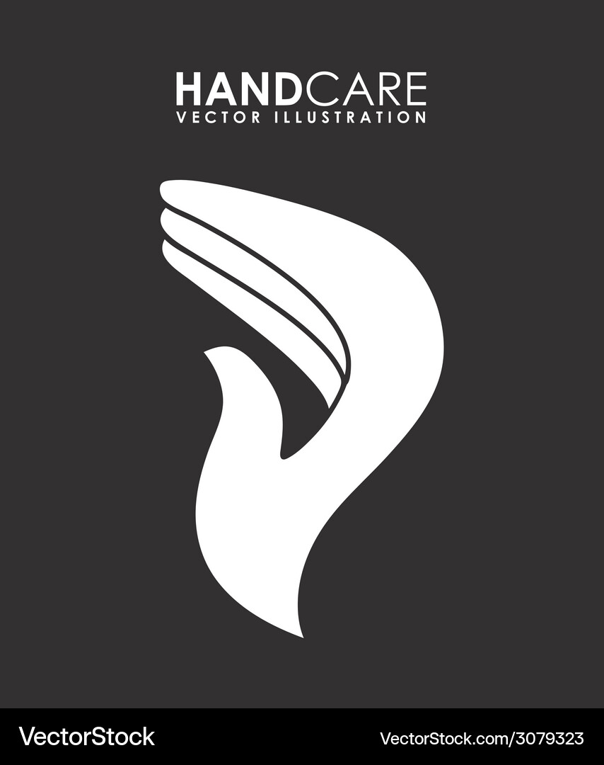 Hand care design Royalty Free Vector Image - VectorStock