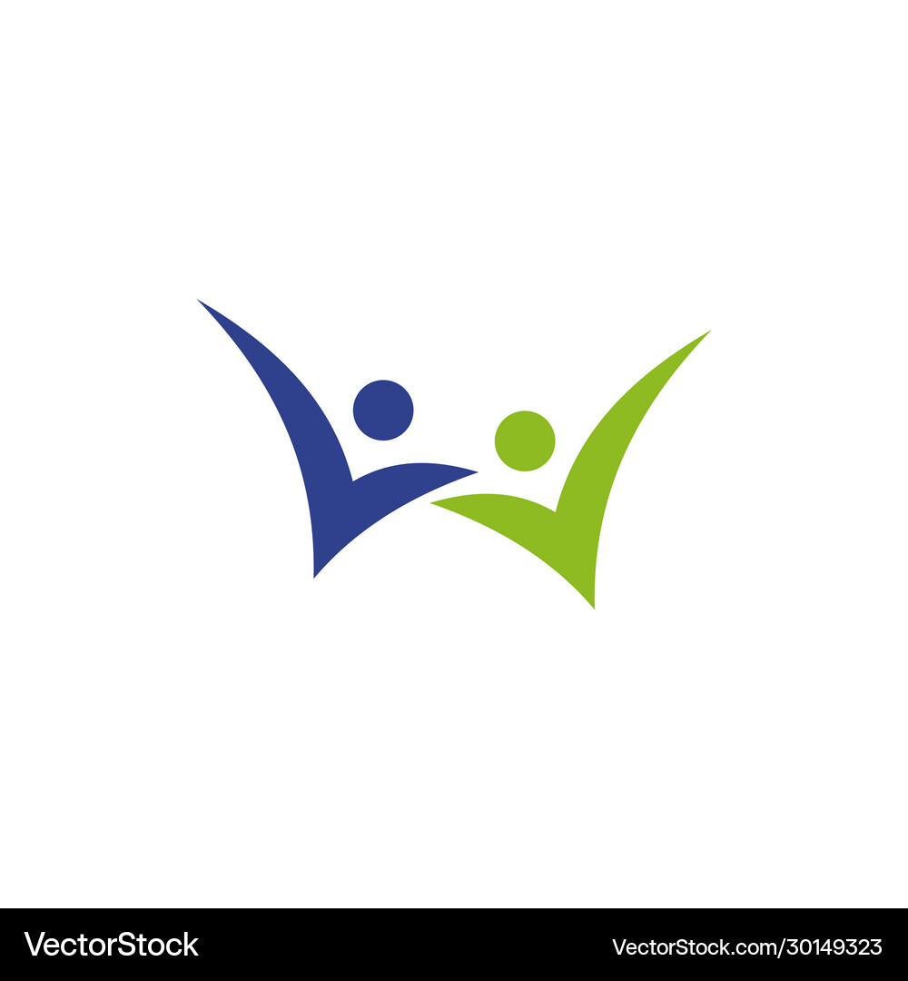 Human character icon logo design inspiration Vector Image