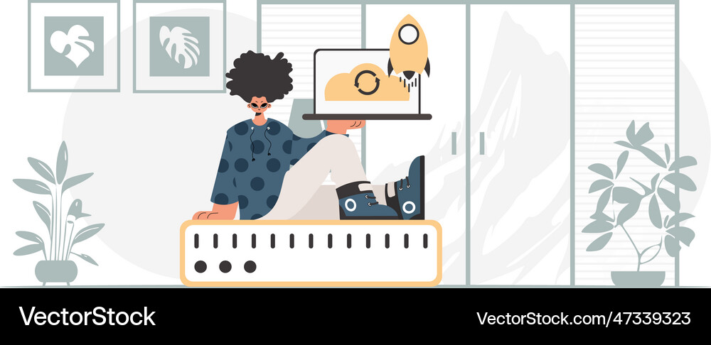 Synchronization and security of data capacity Vector Image