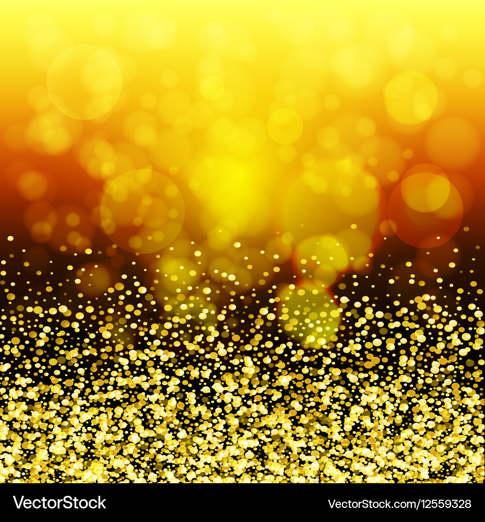 Abstract golden glow christmas background Vector Image