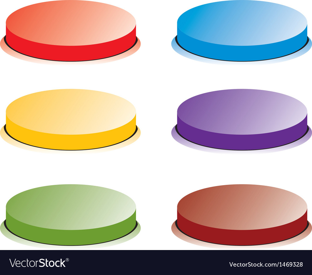 Color button Royalty Free Vector Image - VectorStock