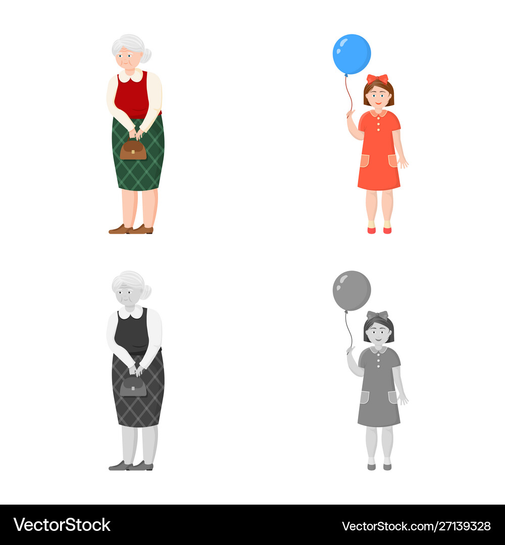 Design character and avatar logo set Royalty Free Vector