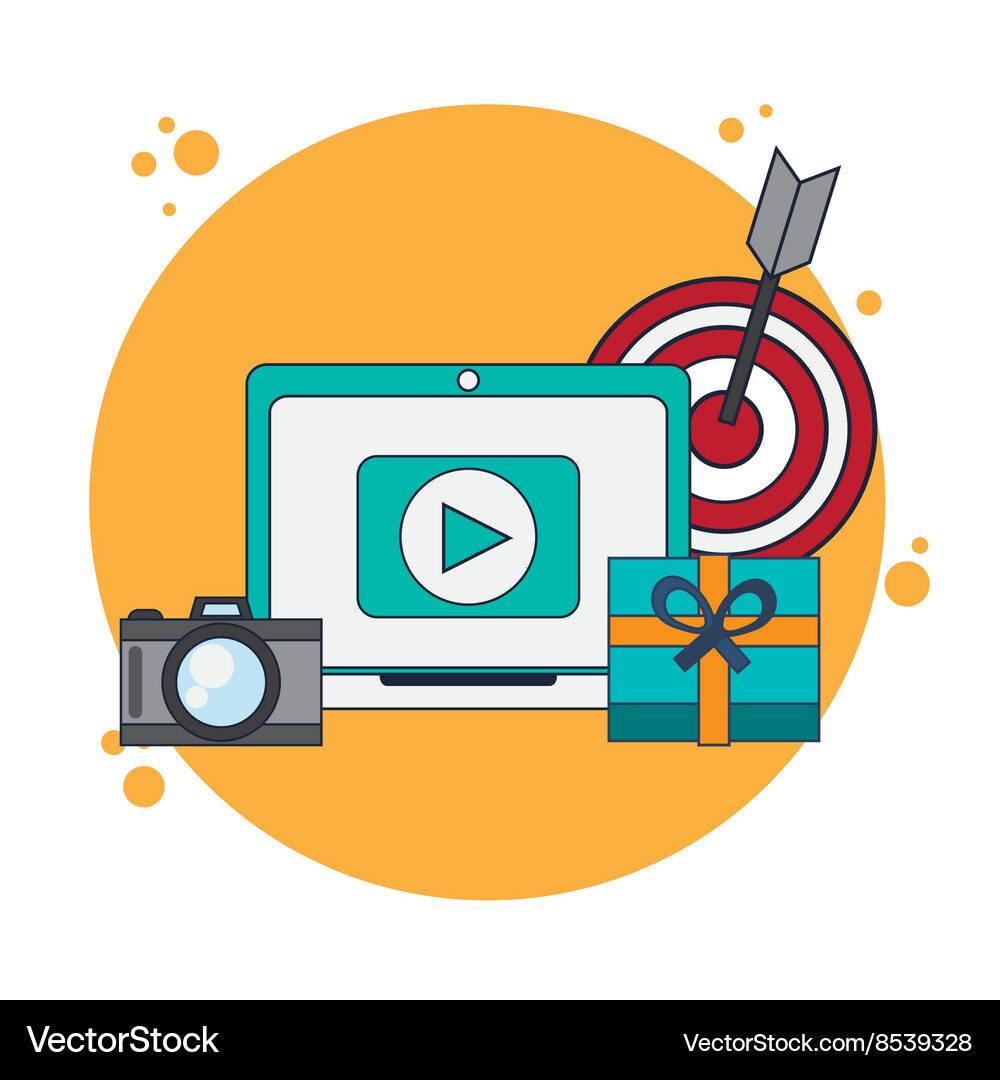 Digital marketing design shopping and ecommerce Vector Image
