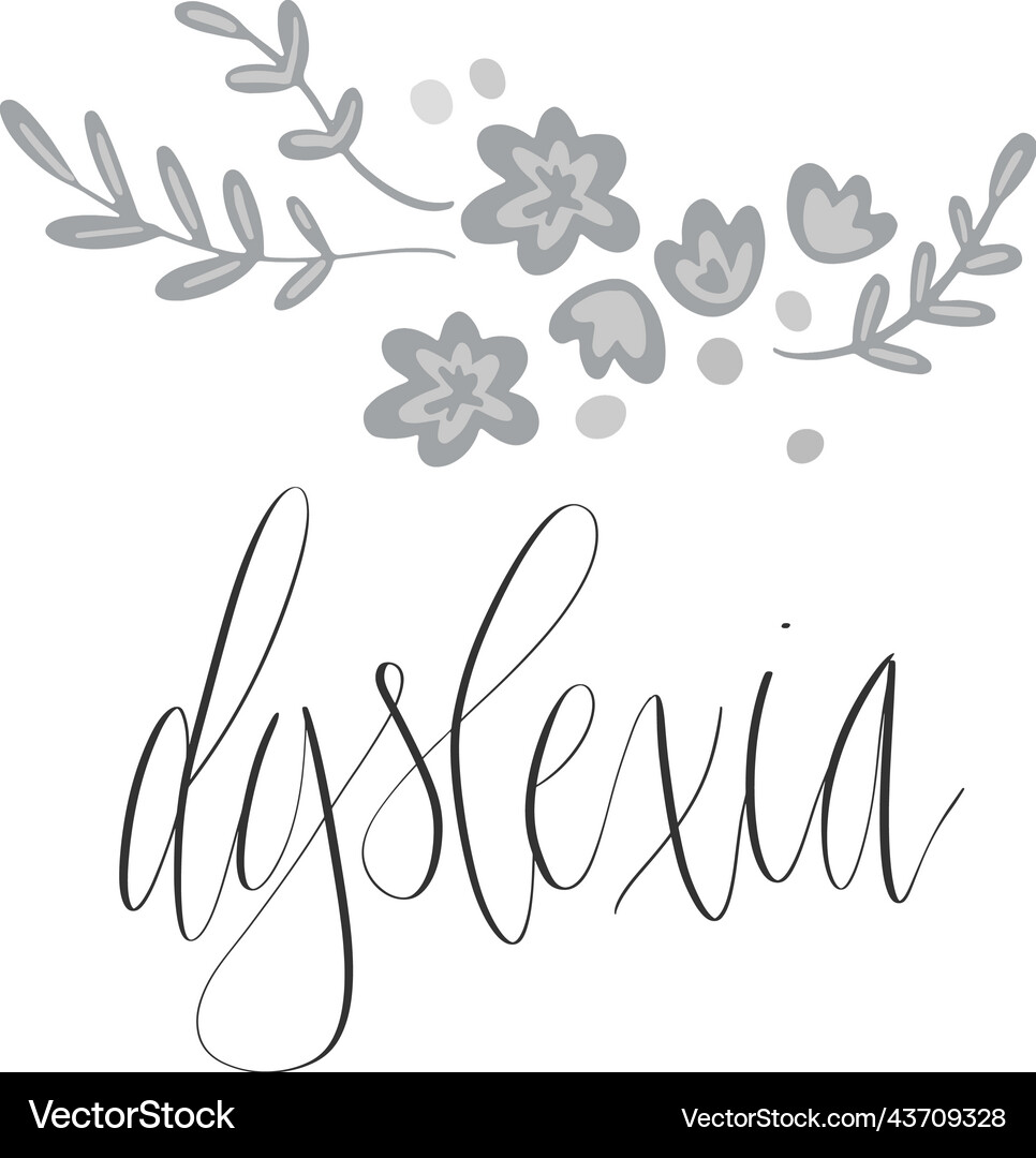 Dyslexia awareness month october web banner Vector Image
