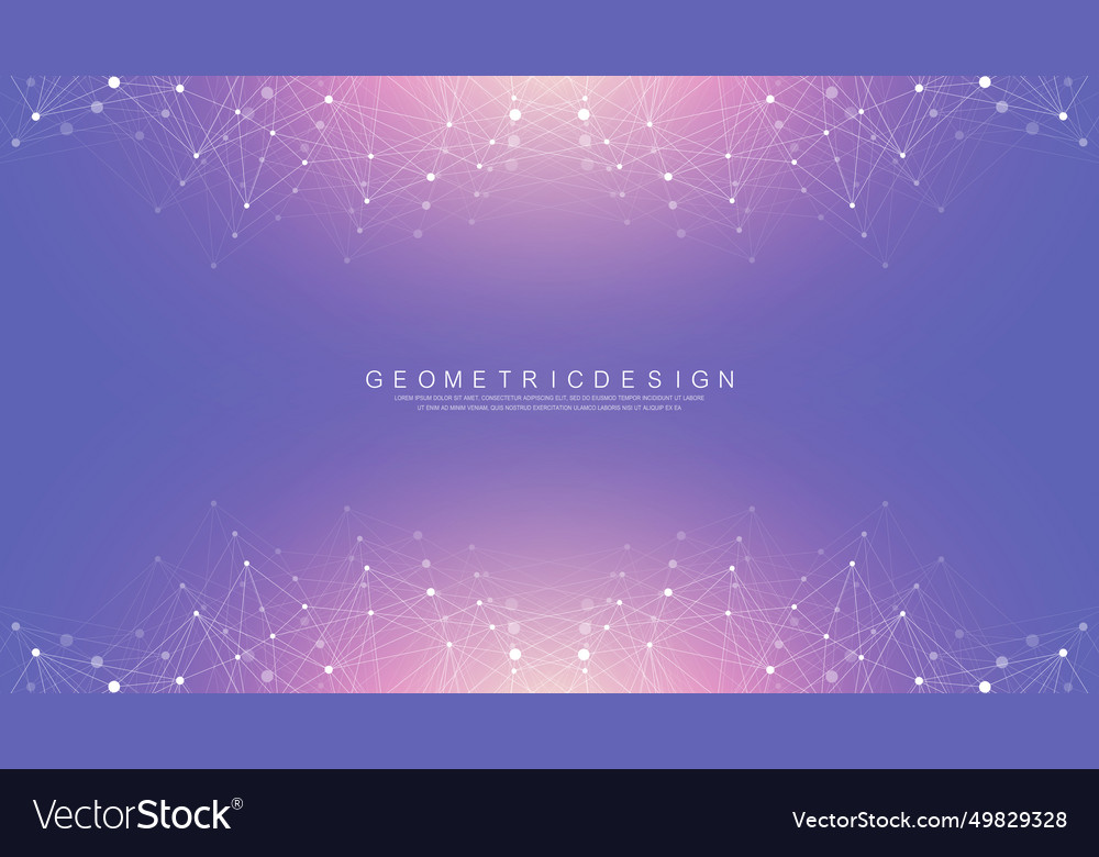 Global Network Connection Banner Design Template Vector Image