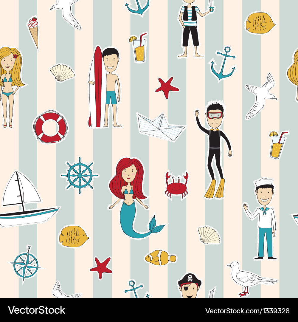 Sea background Royalty Free Vector Image - VectorStock