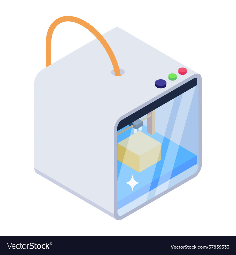 3d printer Royalty Free Vector Image - VectorStock