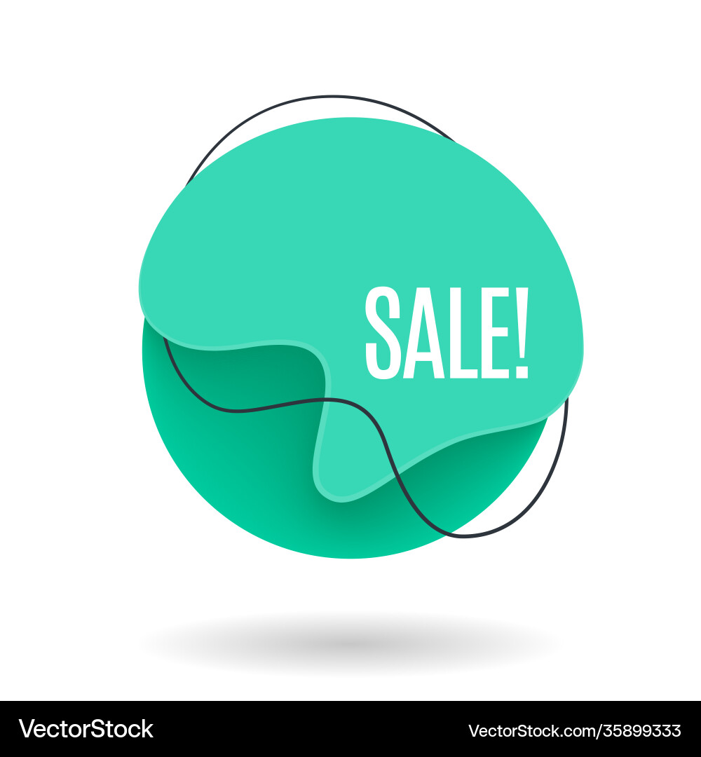 Flat linear promotion ribbon banner scroll price Vector Image