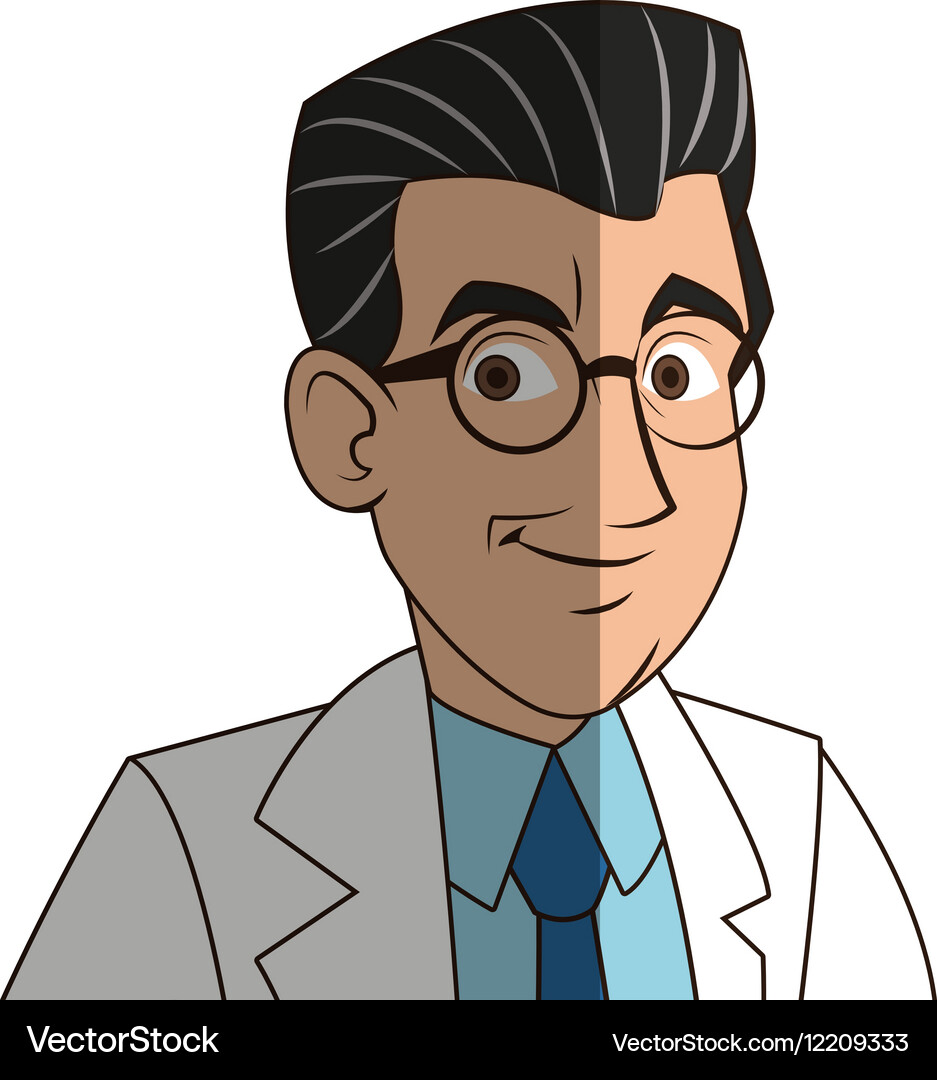 Isolated doctor cartoon design Royalty Free Vector Image