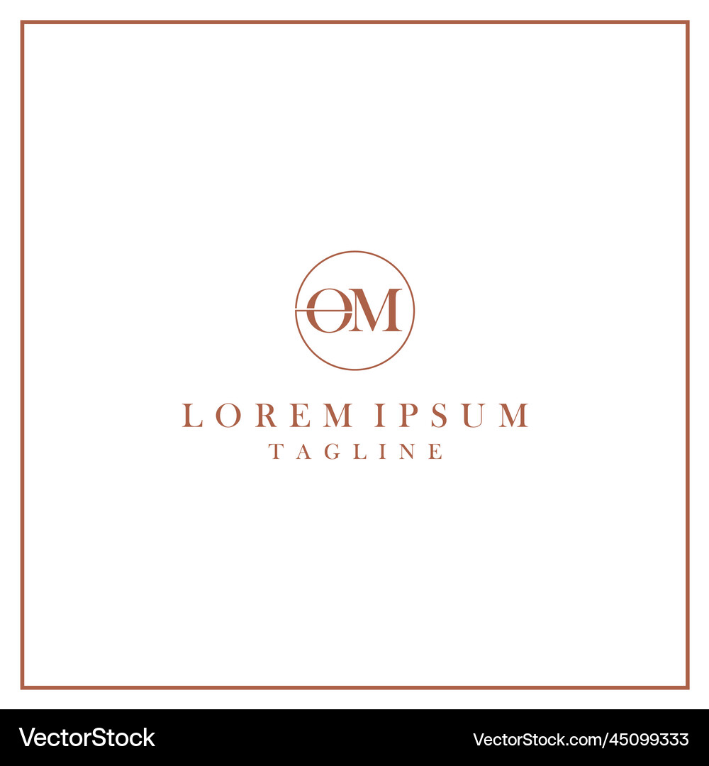 Om circle logo Royalty Free Vector Image - VectorStock