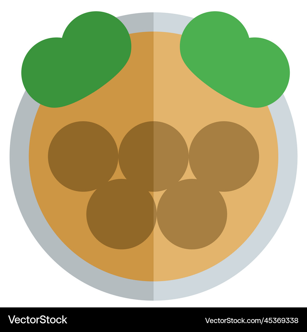 Chana masala a spicy chickpeas curry Royalty Free Vector