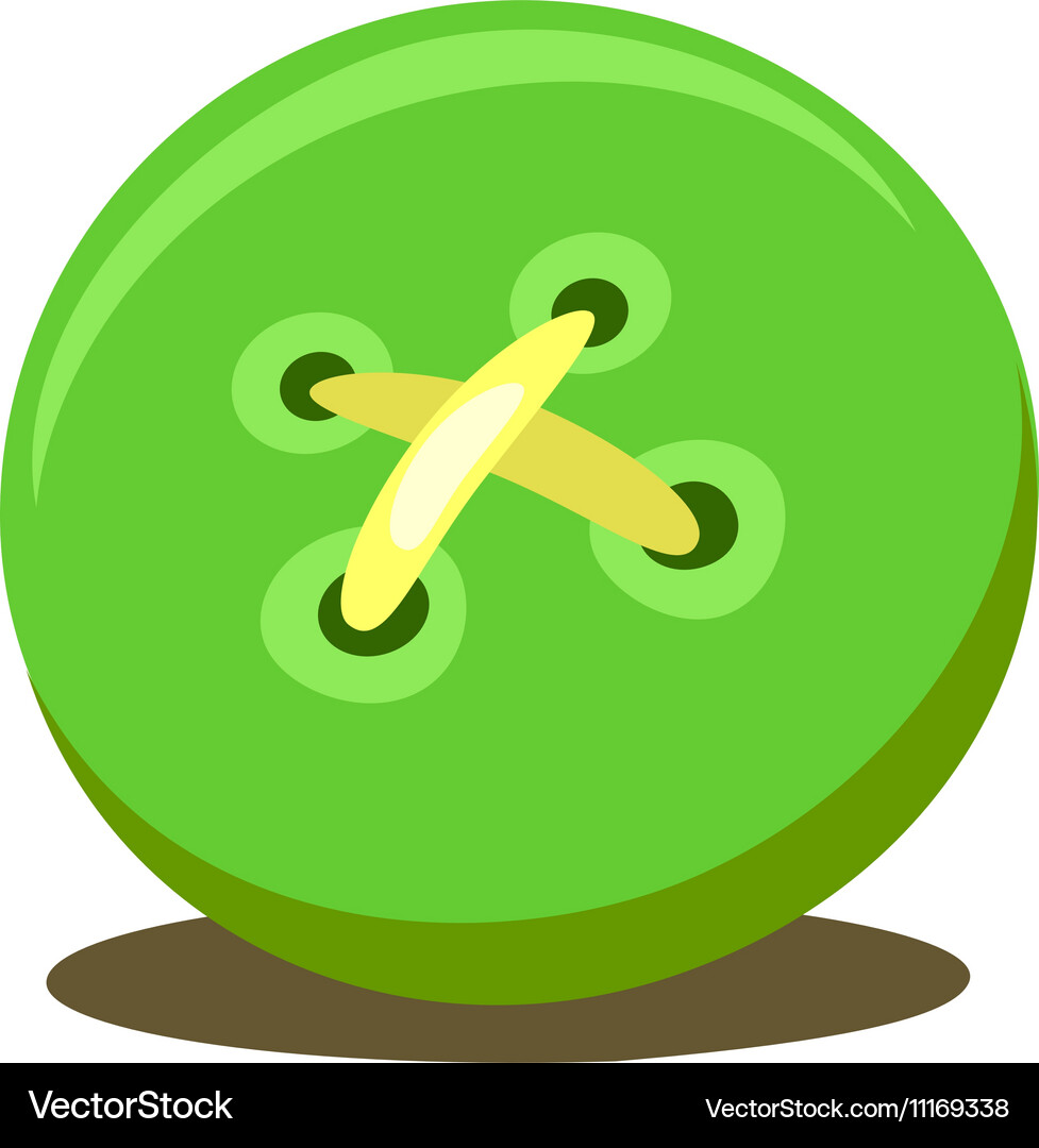 Green button Royalty Free Vector Image - VectorStock