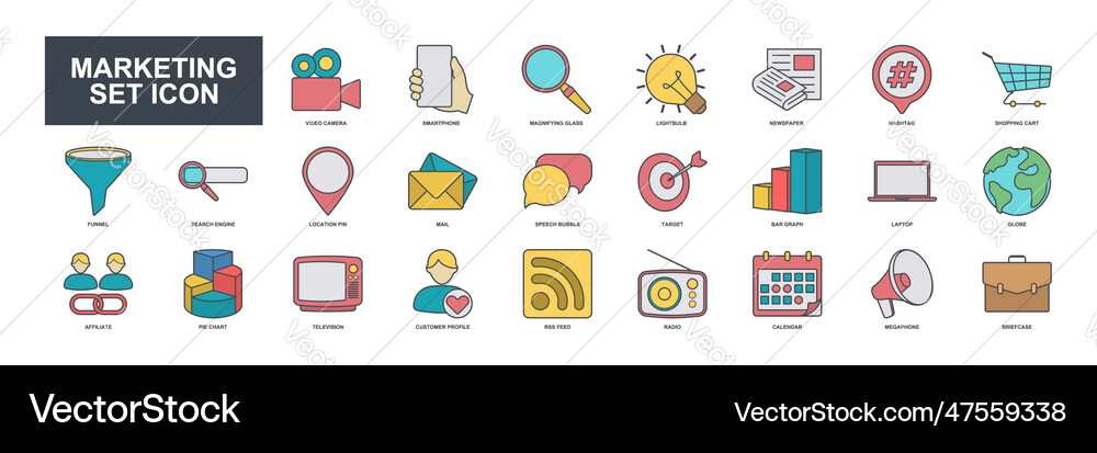 Modern marketing themed icon unique for Royalty Free Vector