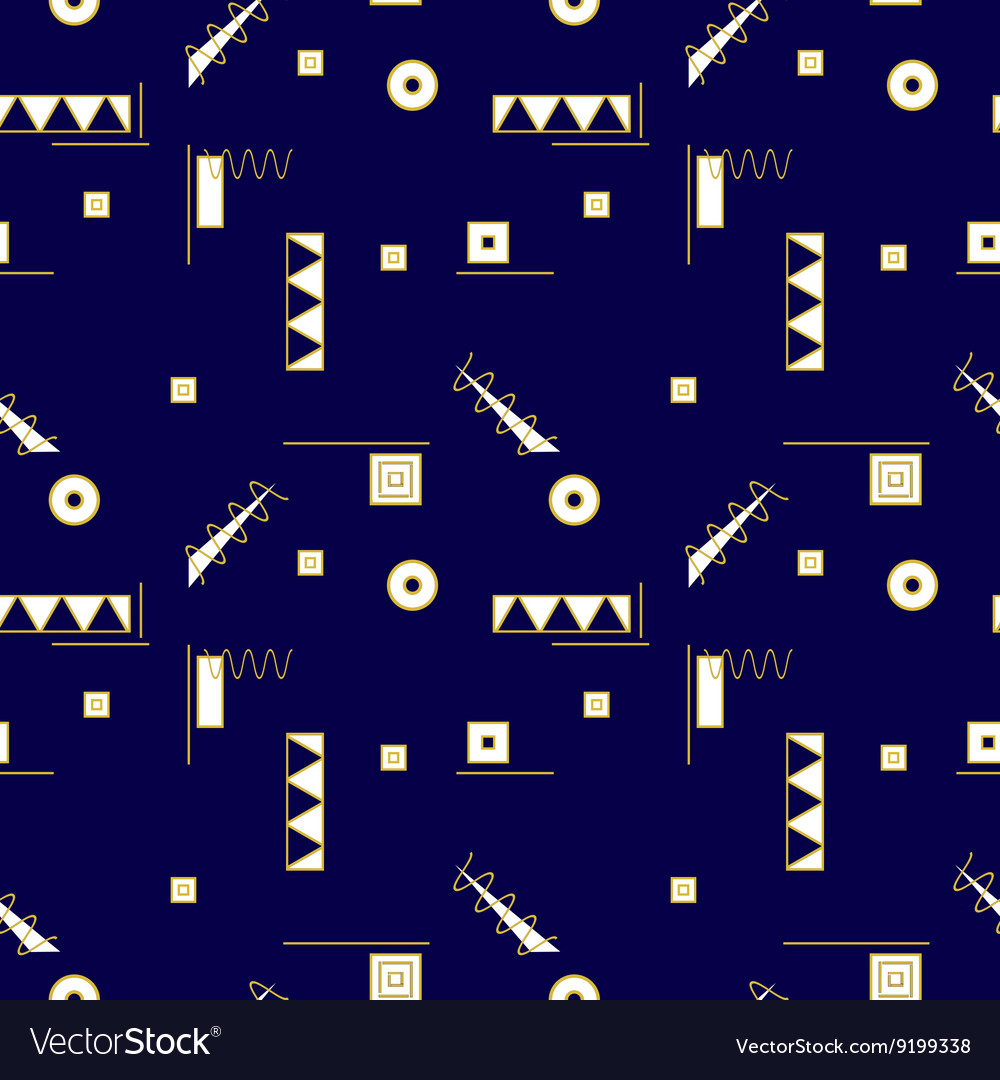 Seamless memphis pattern Royalty Free Vector Image