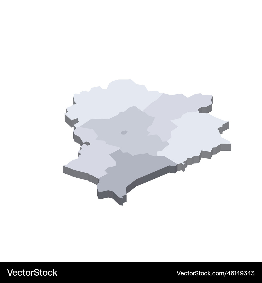 Belarus political map of administrative divisions Vector Image