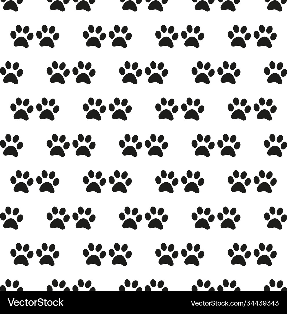 Cartoon paw for wallpaper design modern Royalty Free Vector
