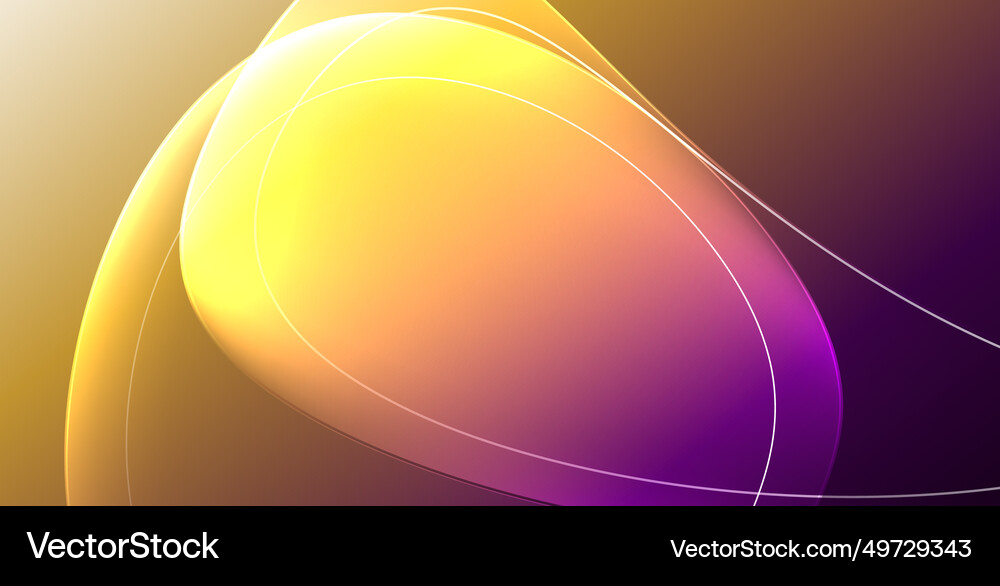 Colorful transparent flowing fluid shapes with Vector Image