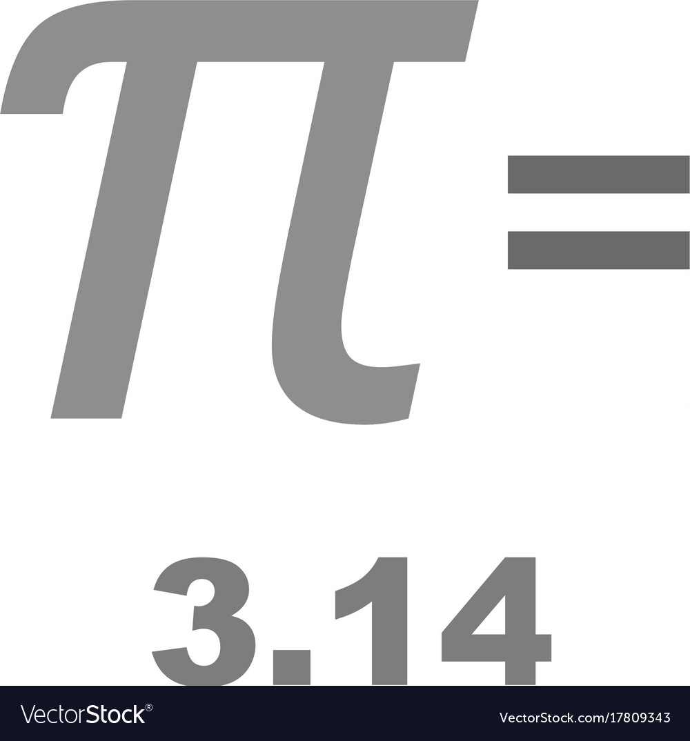 Value pi Royalty Free Vector Image - VectorStock