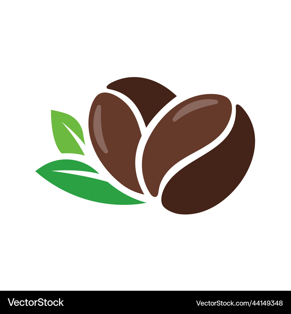 Brown roasted coffee beans it has a bitter aroma Vector Image