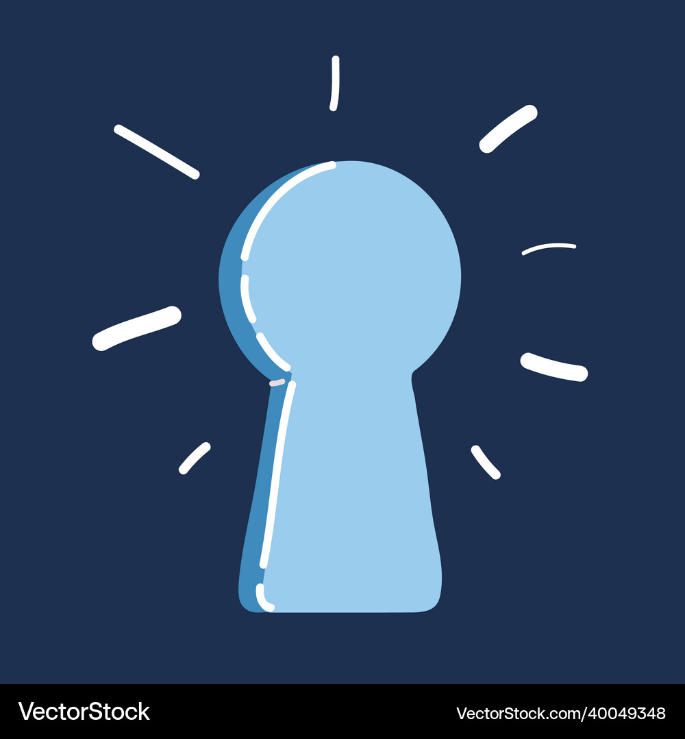 Colorful of keyhole Royalty Free Vector Image - VectorStock
