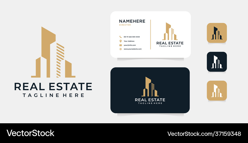 Modern and inspirational real estate building Vector Image