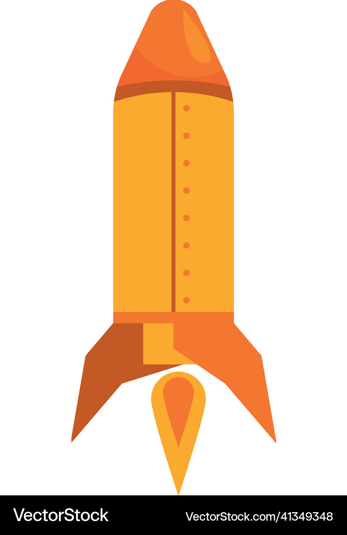 Rocket launcher startup Royalty Free Vector Image