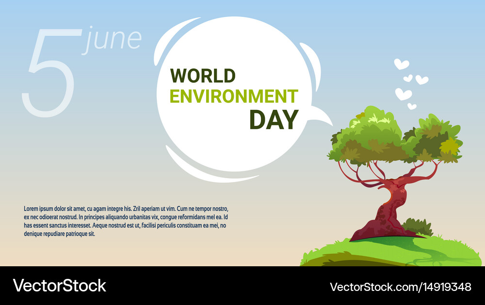 World environment day ecology protection holiday Vector Image