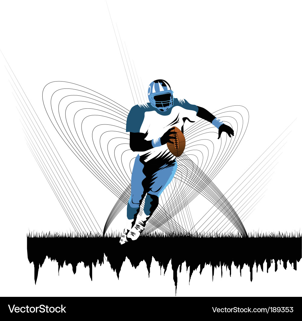 American football Royalty Free Vector Image - VectorStock