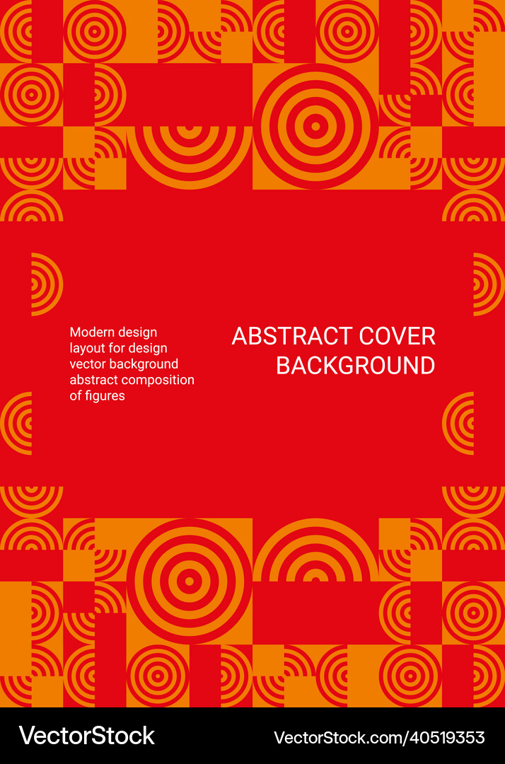 Cover design for presentations and advertising Vector Image