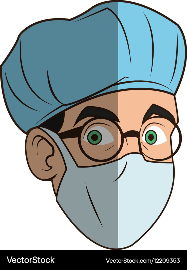 Isolated doctor cartoon design Royalty Free Vector Image