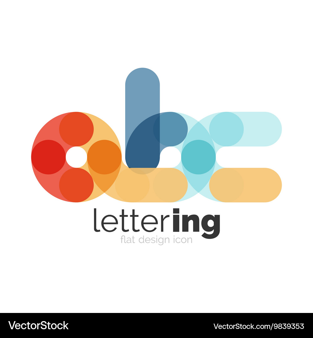 Letter logo business icon Royalty Free Vector Image