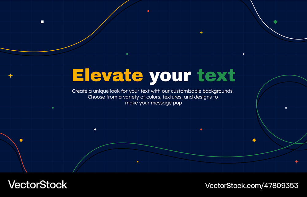 Template of poster for website Royalty Free Vector Image