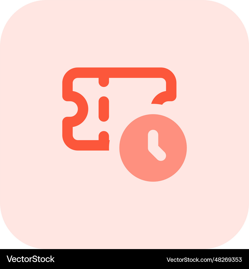 Voucher accessibility for limited time period Vector Image