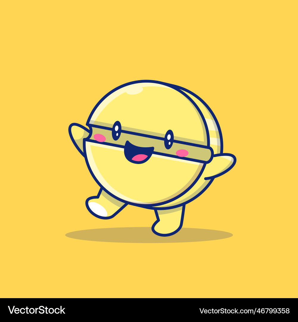 Cute tablet medicine cartoon Royalty Free Vector Image