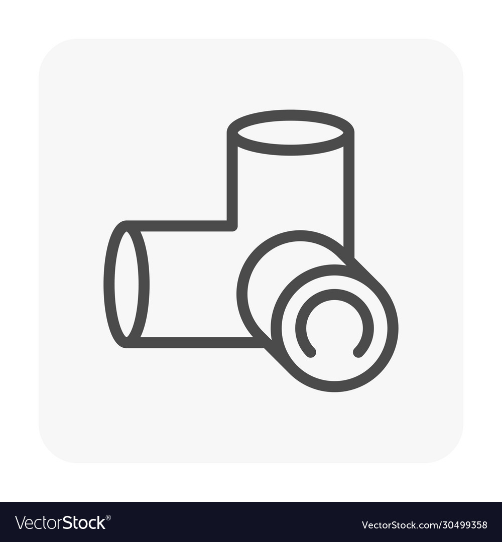 Pipe fitting part Royalty Free Vector Image - VectorStock