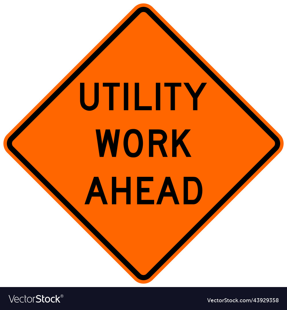Utility work Royalty Free Vector Image - VectorStock
