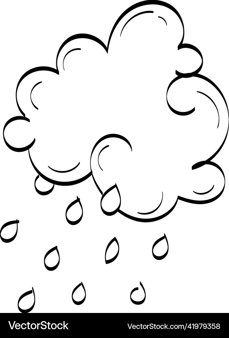 Weather line art use as poster design Royalty Free Vector