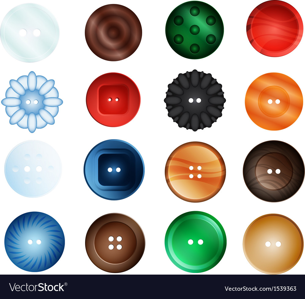 Buttons Royalty Free Vector Image - VectorStock