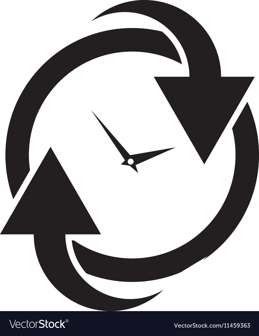 Clock time device Royalty Free Vector Image - VectorStock