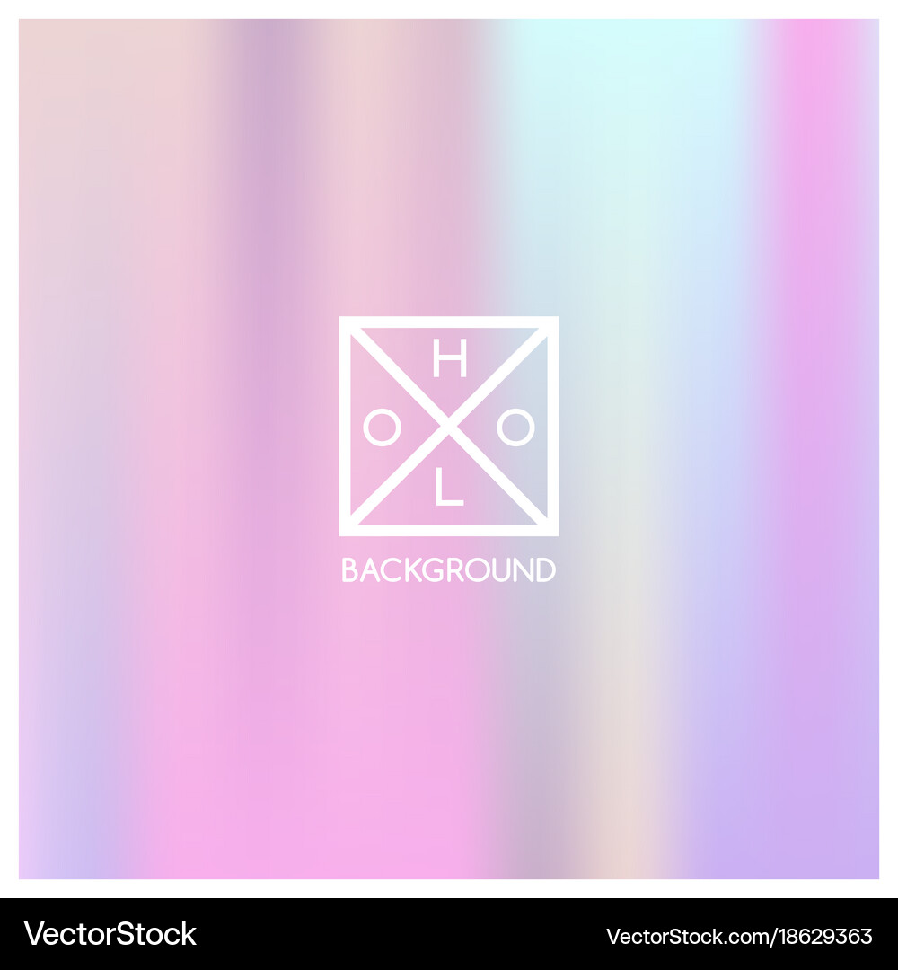 Holographic background holo sparkly cover Vector Image