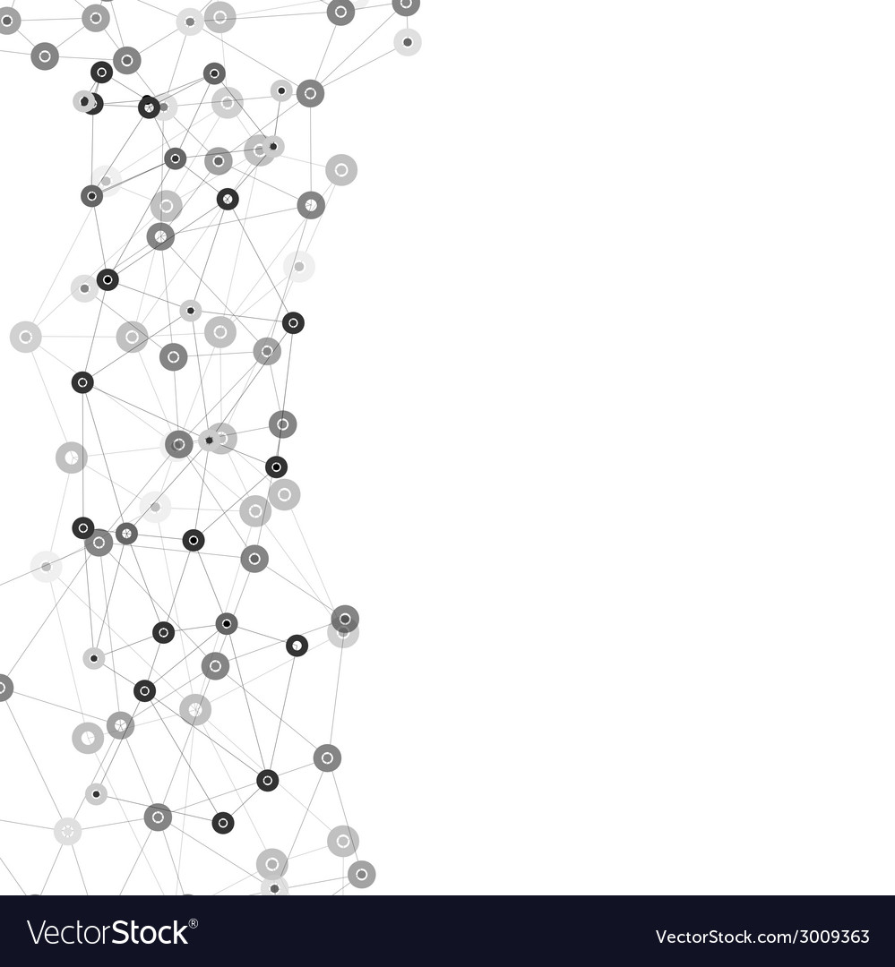 Molecule structure gray background Royalty Free Vector Image